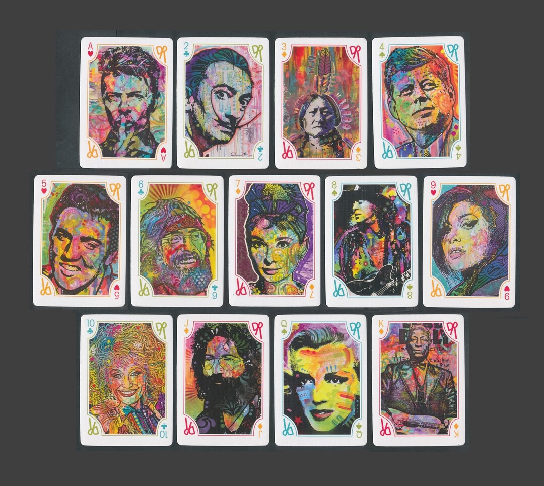 Fabulous Dean Russo Art Playing Cards / Perfect Size for Atcs / Famous ...