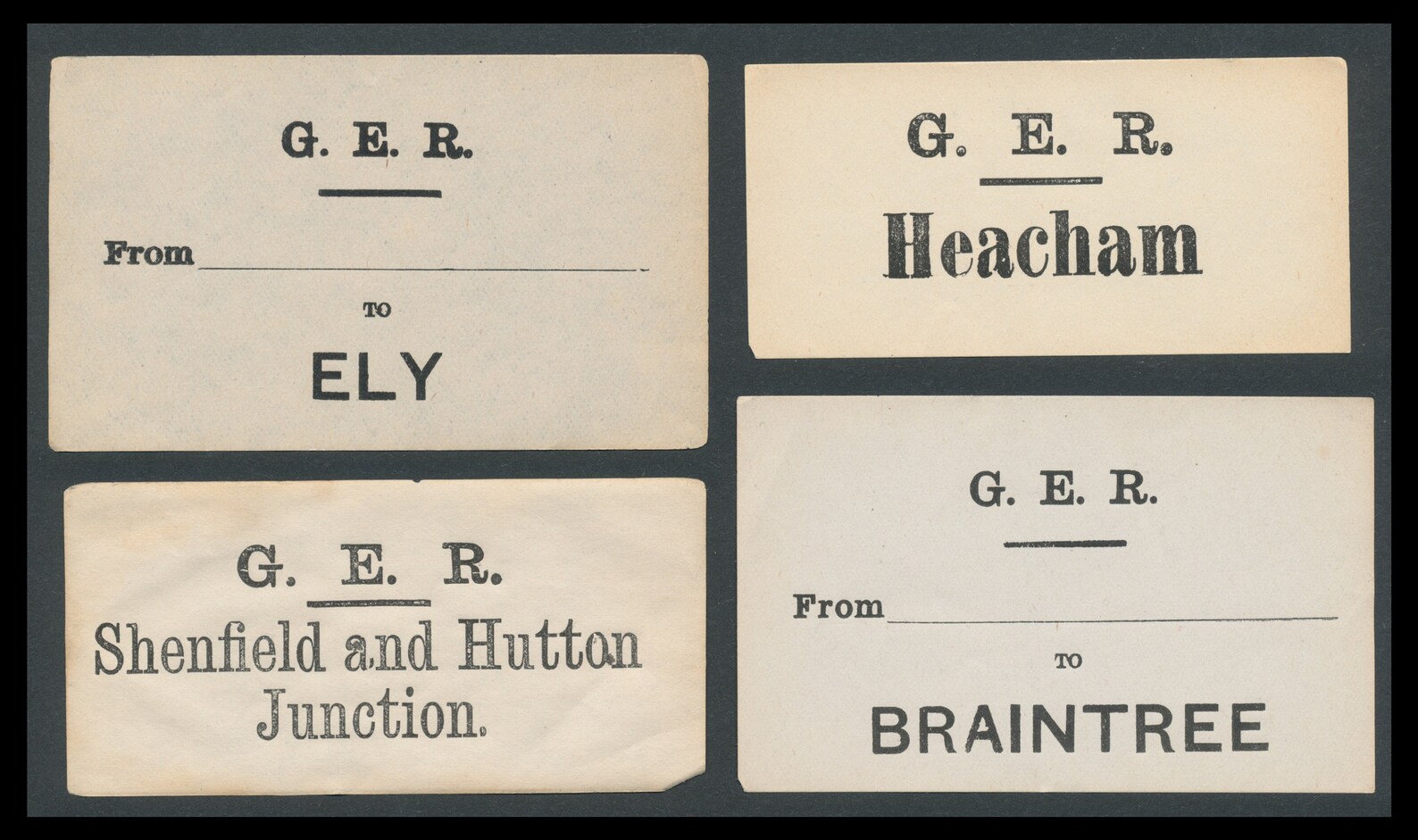 Early 1900's British Railway Luggage Labels / Vintage - Etsy
