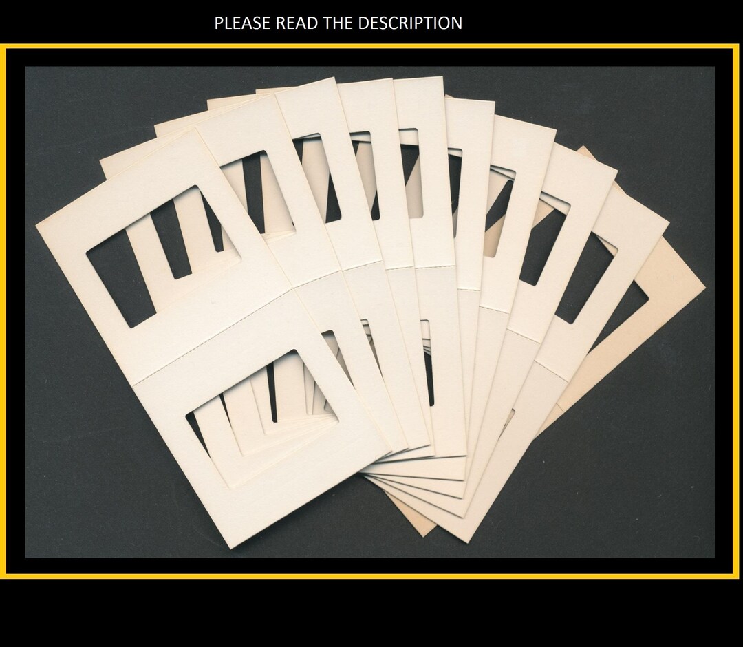 Heat Seal Cardboard Slide Mounts / Frames for 35mm Film or Altered ...