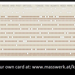 Vintage Russian Computer Punch Cards / 1970's Mainframe Data Processing ...
