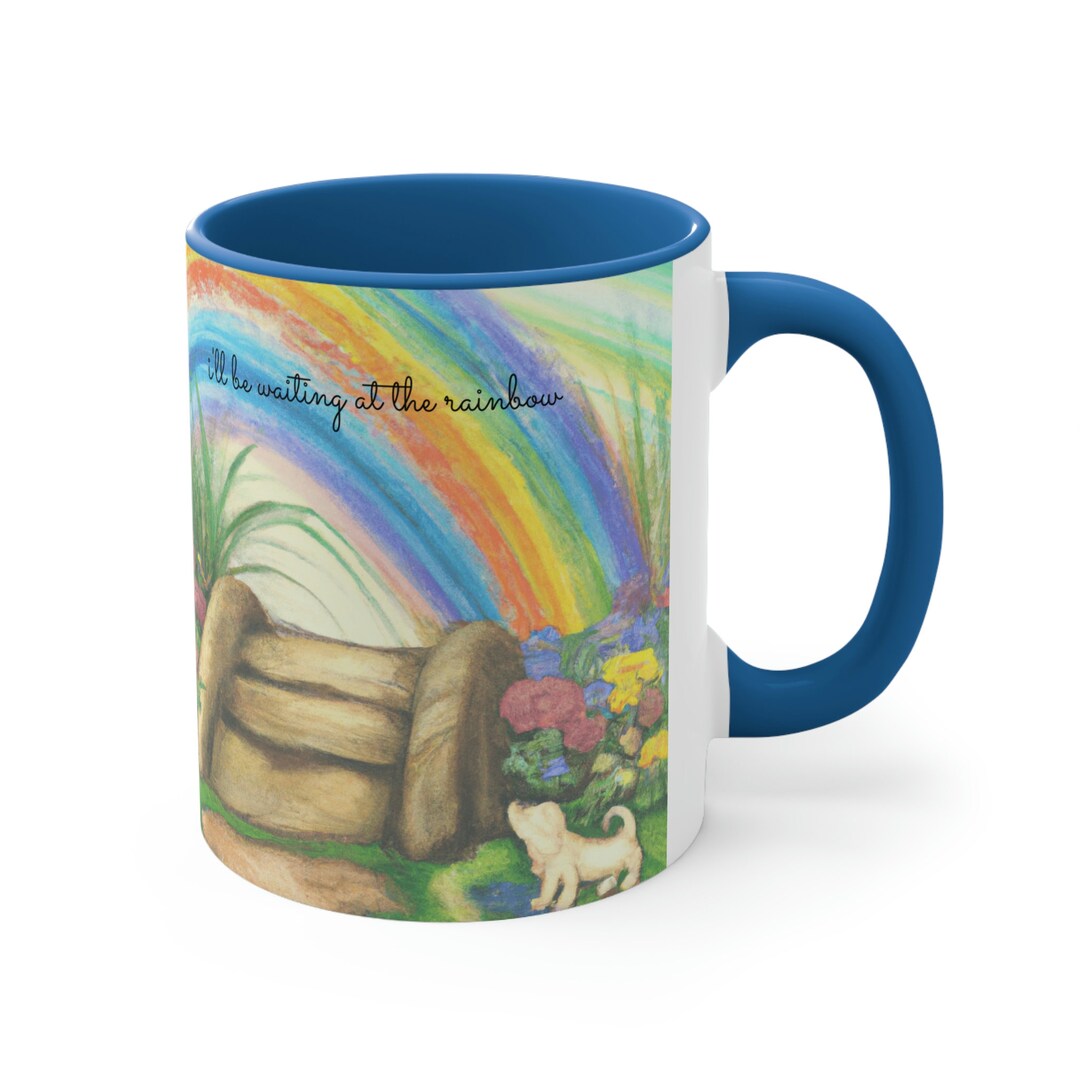 Dog Sympathy, Pet Loss Gift, Rainbow Bridge Mug, 11oz for Recent Loss ...