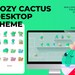 DESKTOP WALLPAPER BACKGROUND – Digital Download – Cozy Cactus Desktop ...
