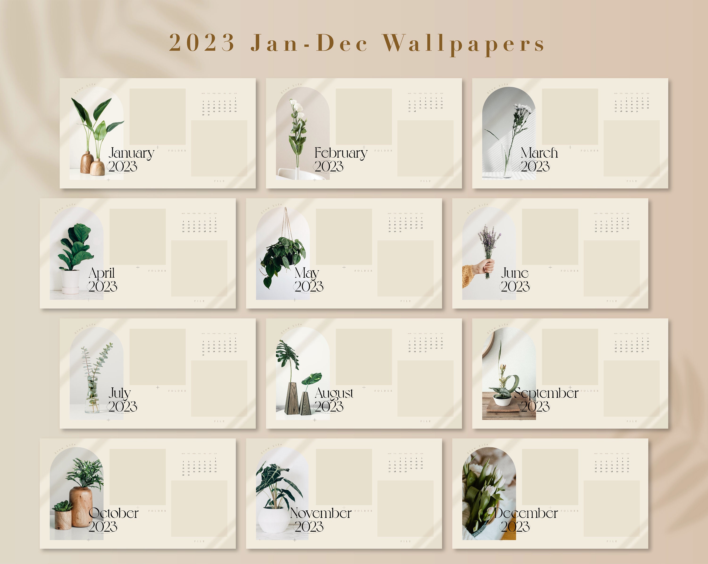 Desktop Wallpaper Organizer for Mac and PC – Digital Download – Desktop ...