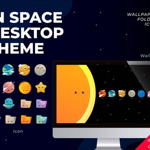 DESKTOP WALLPAPER BACKGROUND – Digital Download – in Space Desktop ...
