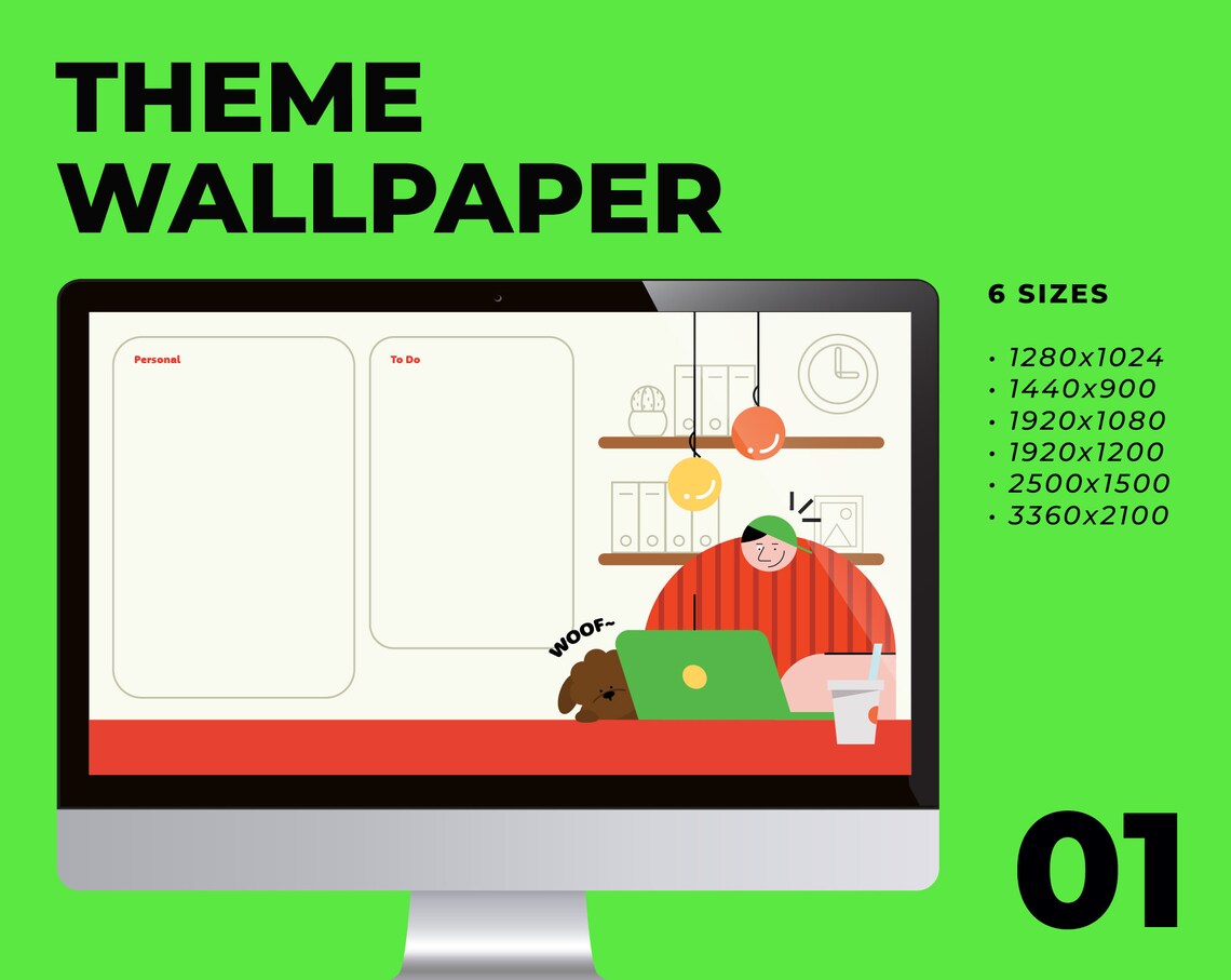 DESKTOP WALLPAPER BACKGROUND Digital Download Work Space Desktop Theme ...