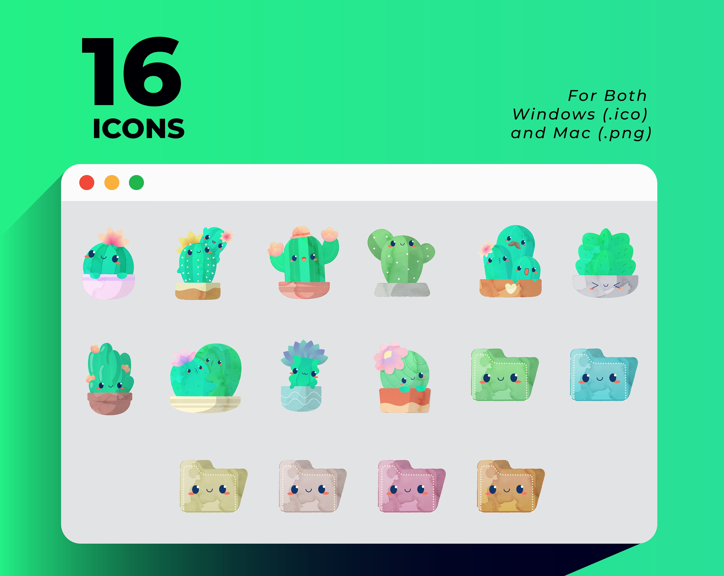 DESKTOP WALLPAPER BACKGROUND Digital Download Cozy Cactus Desktop Theme ...