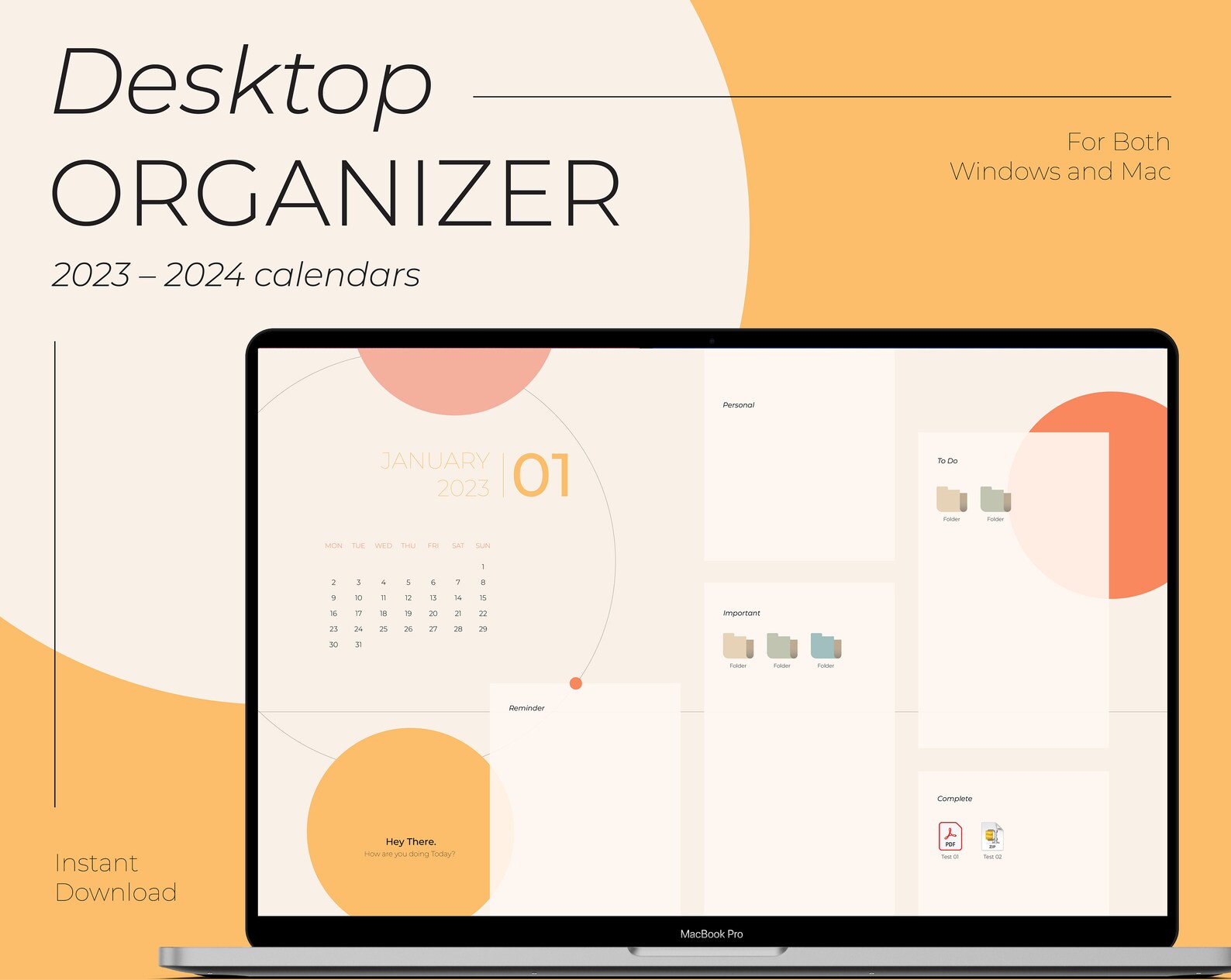 Desktop Wallpaper Organizer for Mac and PC – Digital Download – Desktop ...
