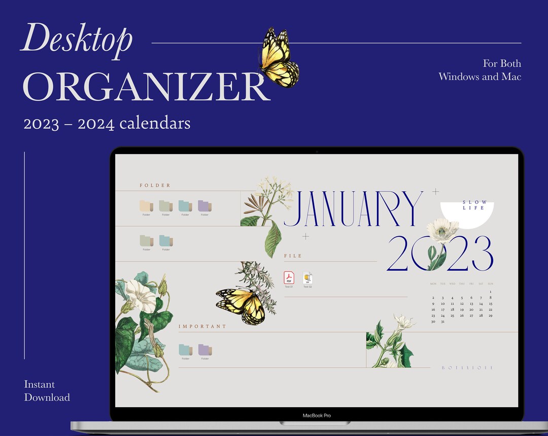 Desktop Wallpaper Organizer for Mac and PC – Digital Download – Desktop ...