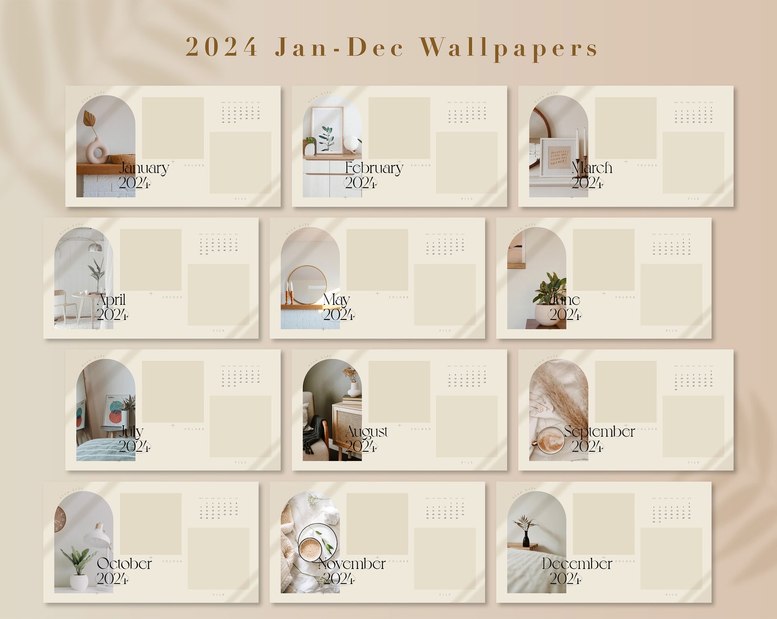 Desktop Wallpaper Organizer for Mac and PC – Digital Download – Desktop ...