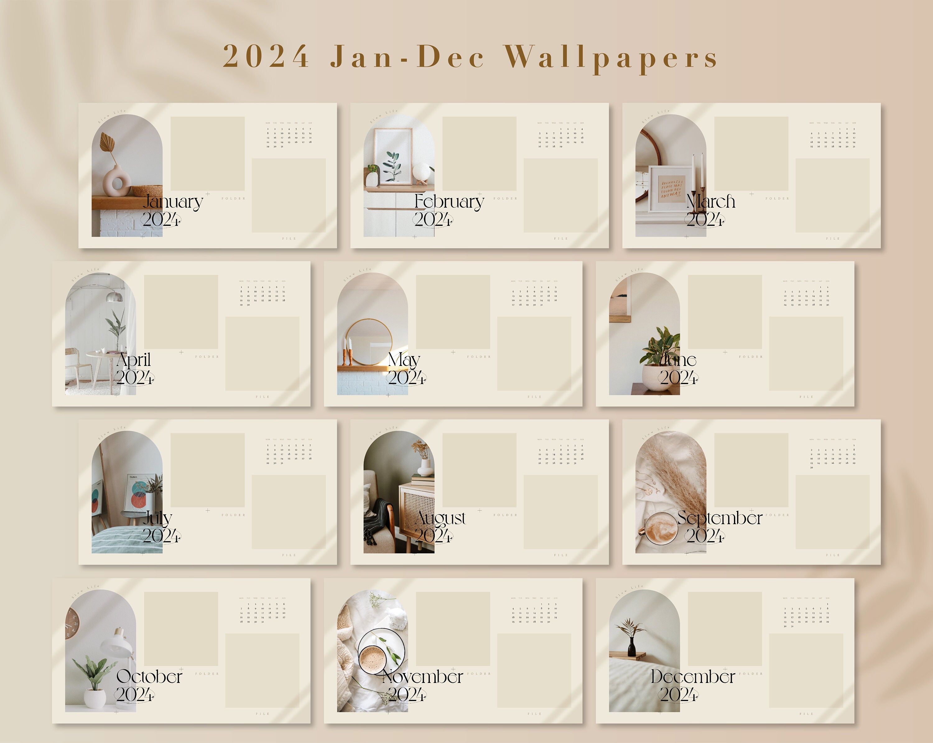 Desktop Wallpaper Organizer for Mac and PC – Digital Download – Desktop ...