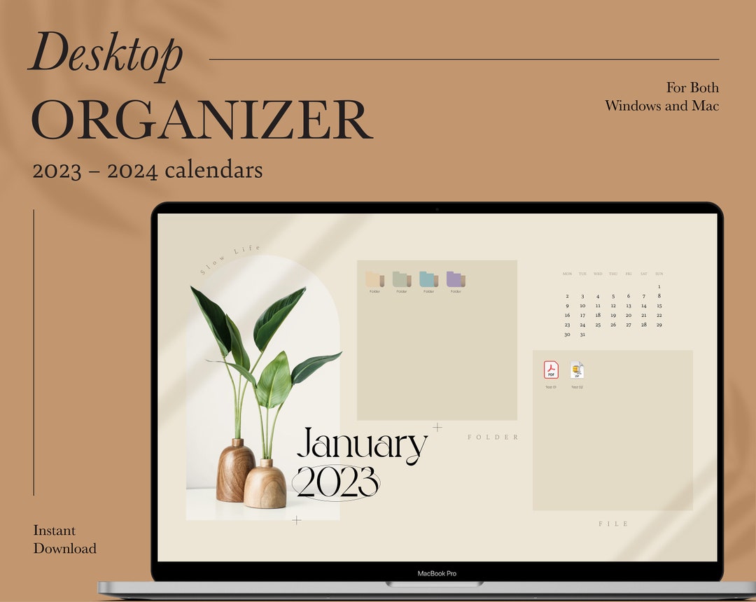 Desktop Wallpaper Organizer for Mac and PC – Digital Download – Desktop ...