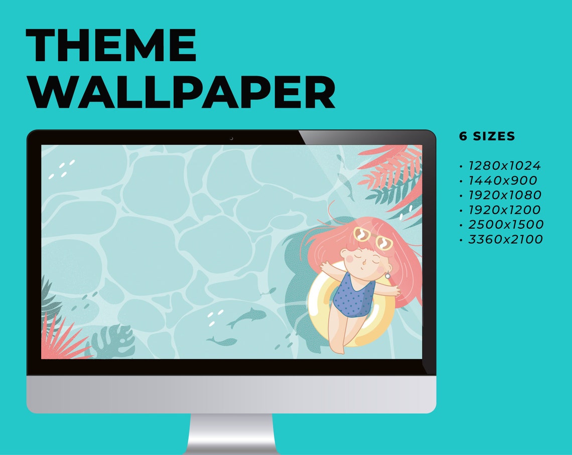 DESKTOP WALLPAPER BACKGROUND – Digital Download – Floating Desktop ...