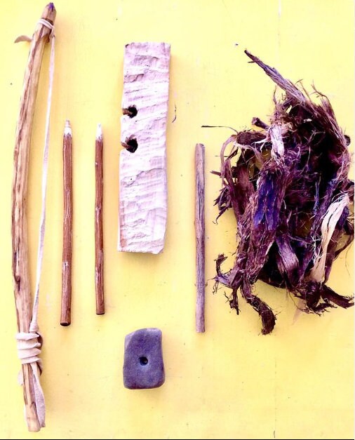 Traditional Bow Drill Friction Fire Kit All Natural With - Etsy