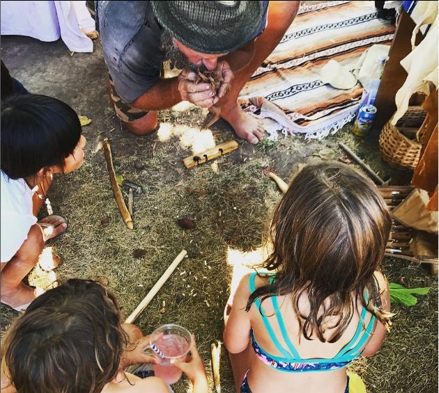 Traditional Bow Drill Friction Fire Kit All Natural With - Etsy