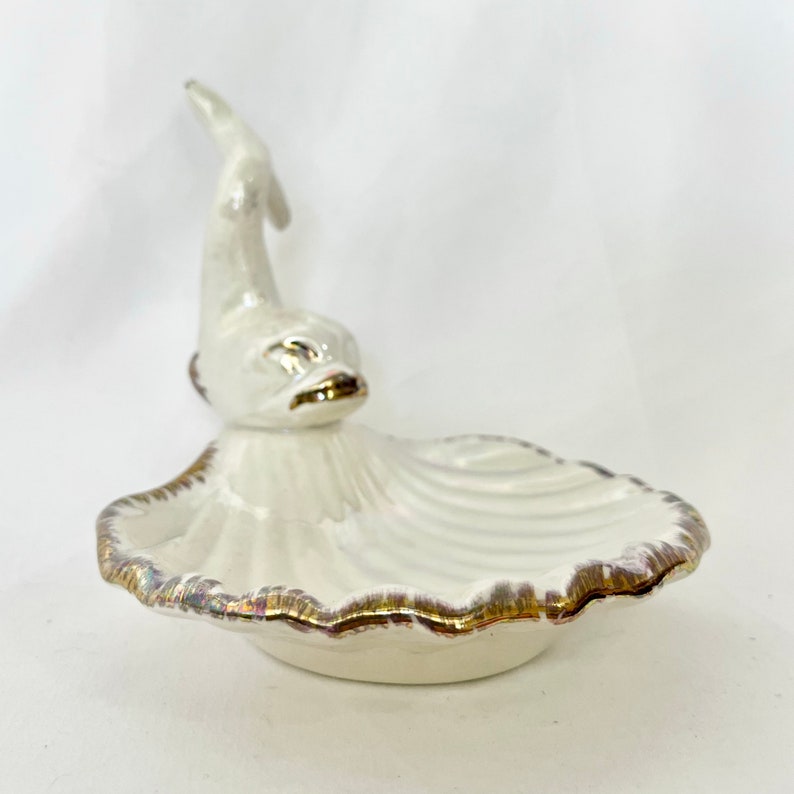 Vintage Iridescent Chinoiserie Dolphin Soap Dish - Etsy