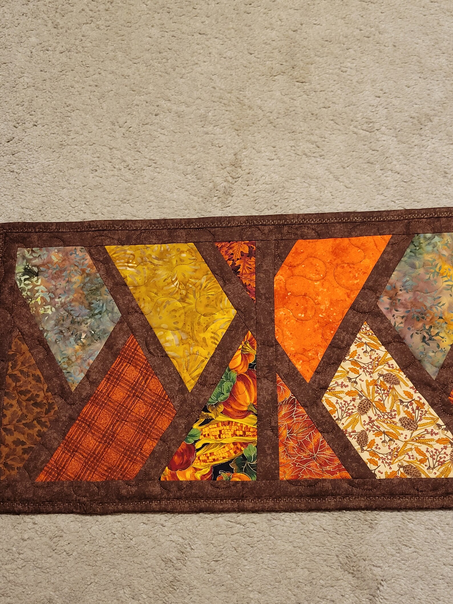 Stained Glass Fall Table Runner - Etsy