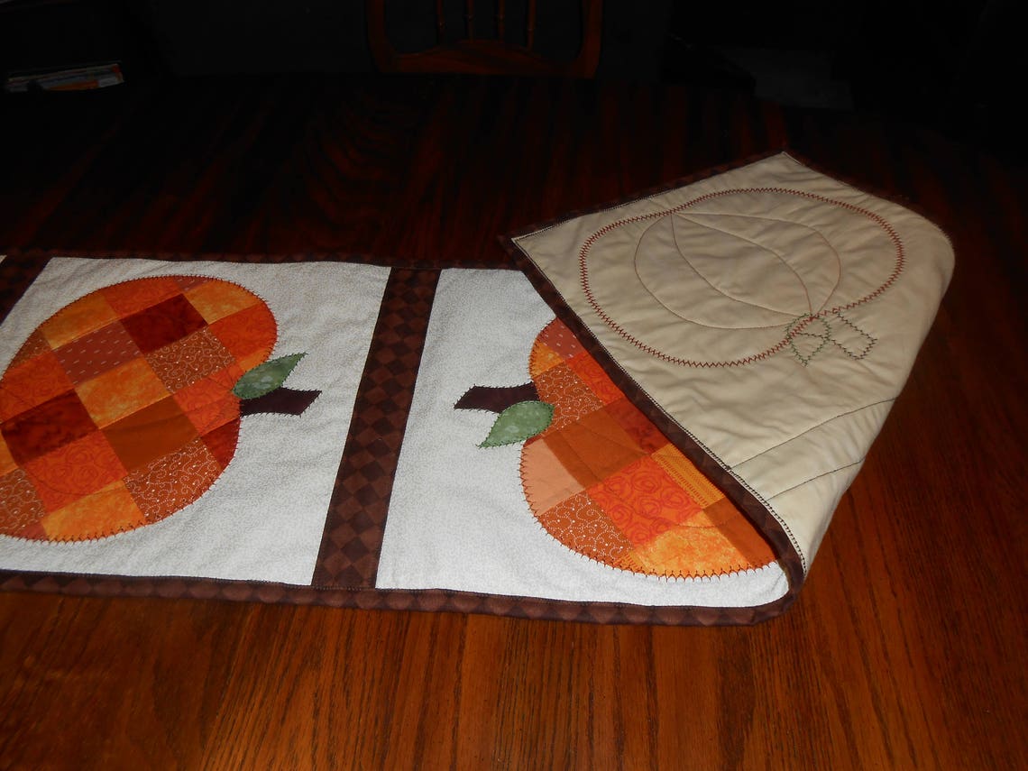 Pumpkin Table Runner - Etsy