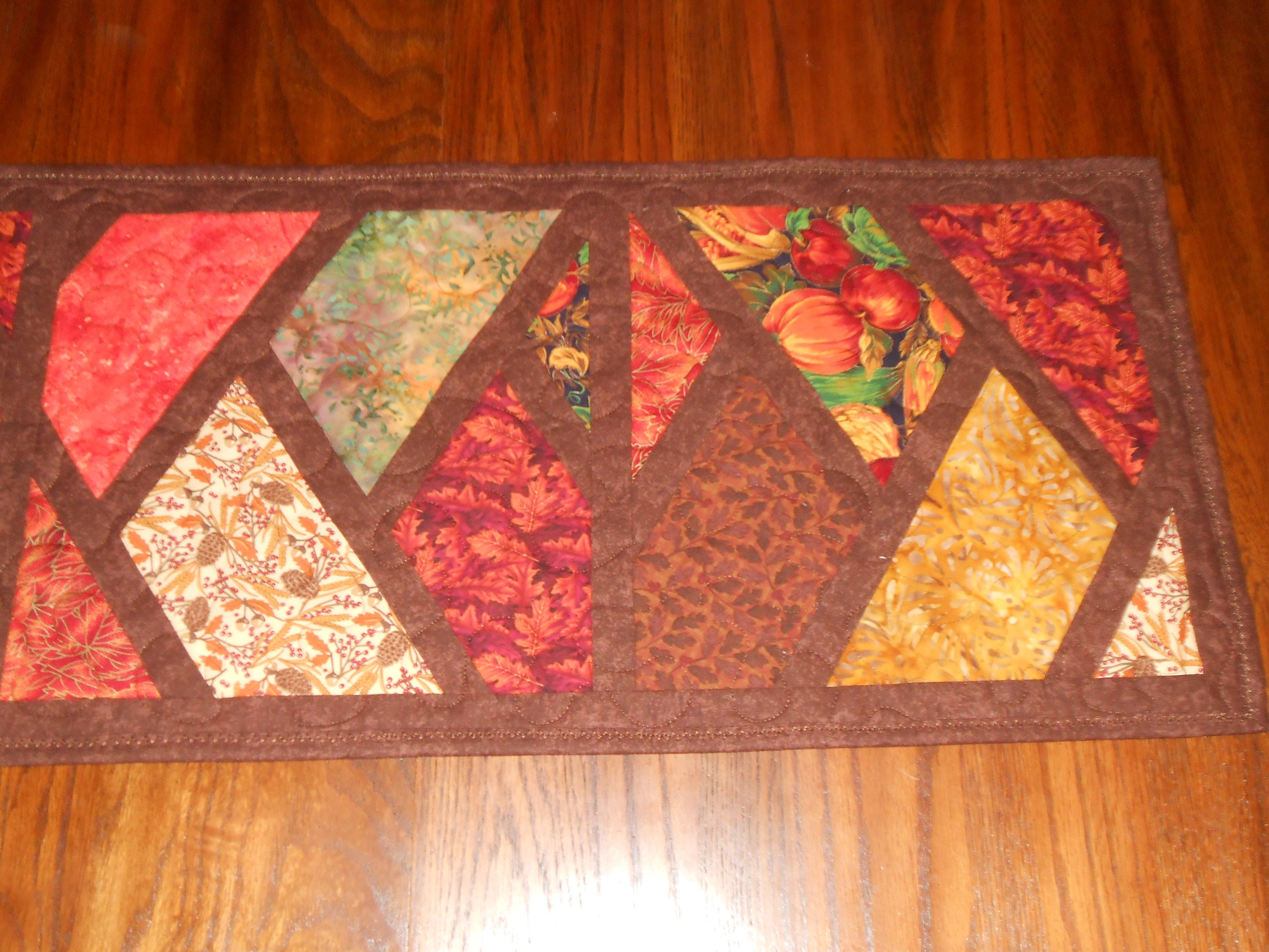 Stained Glass Fall Table Runner - Etsy UK