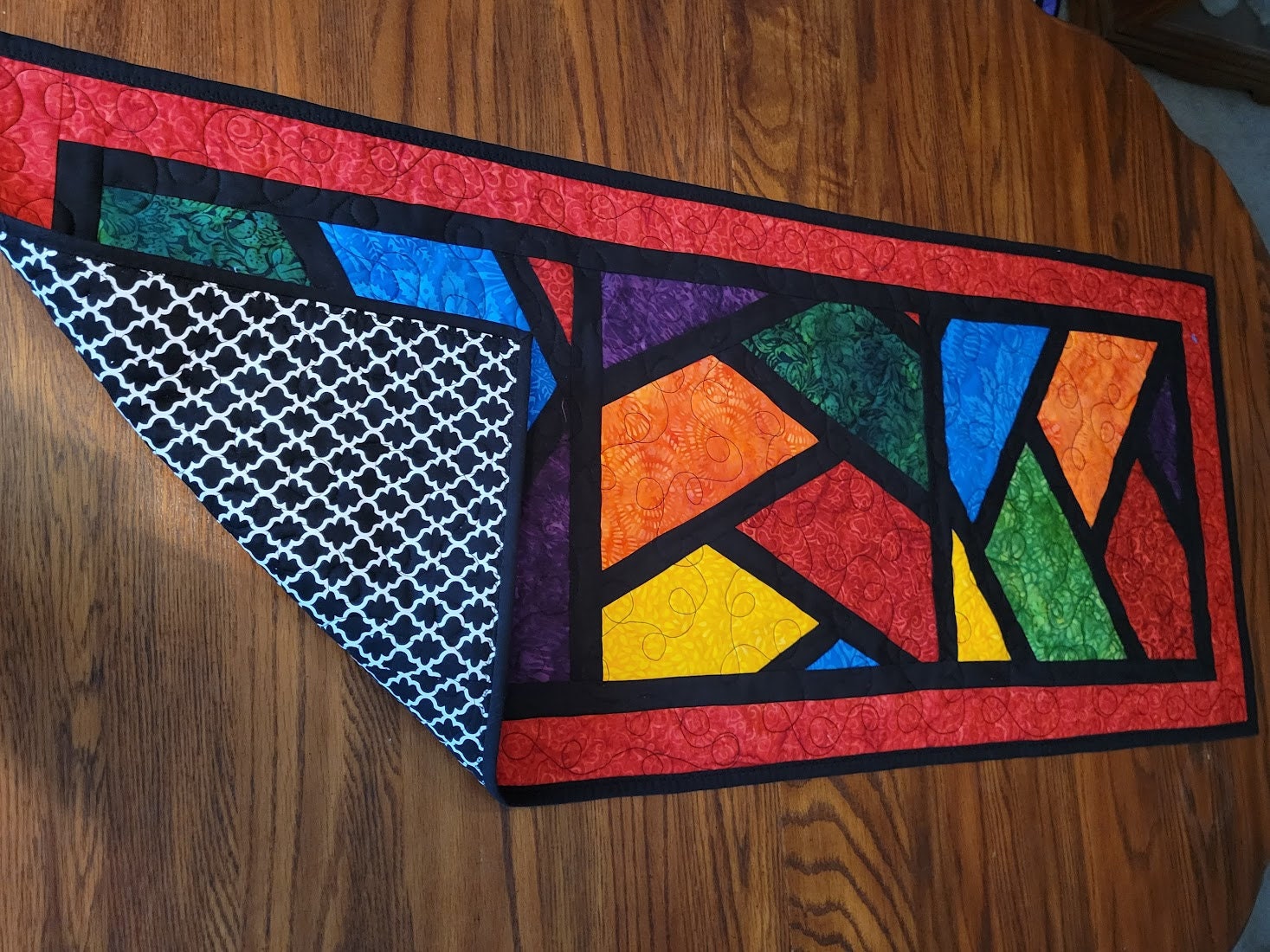 Stained Glass Table Runner - Etsy