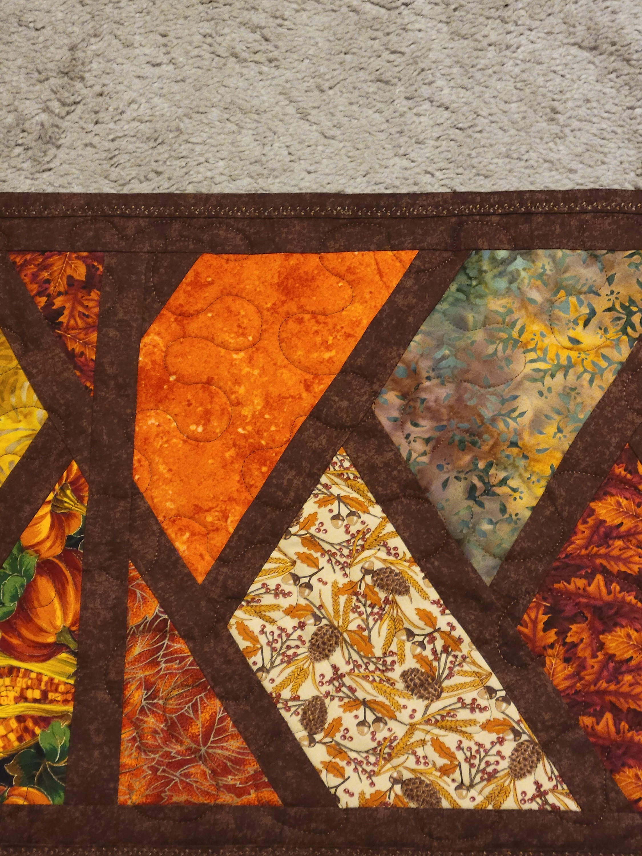 Stained Glass Fall Table Runner - Etsy UK