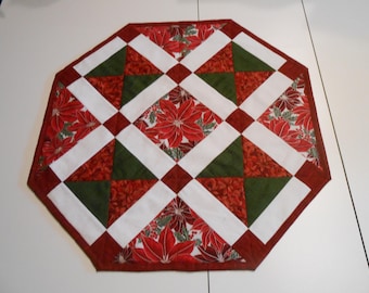 Candy Canes Winter Christmas Hexagon Table Topper | Etsy