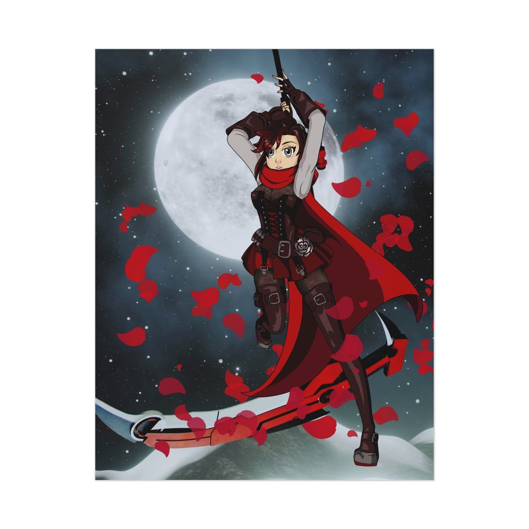 RWBY Ruby Rose Art Print - Etsy