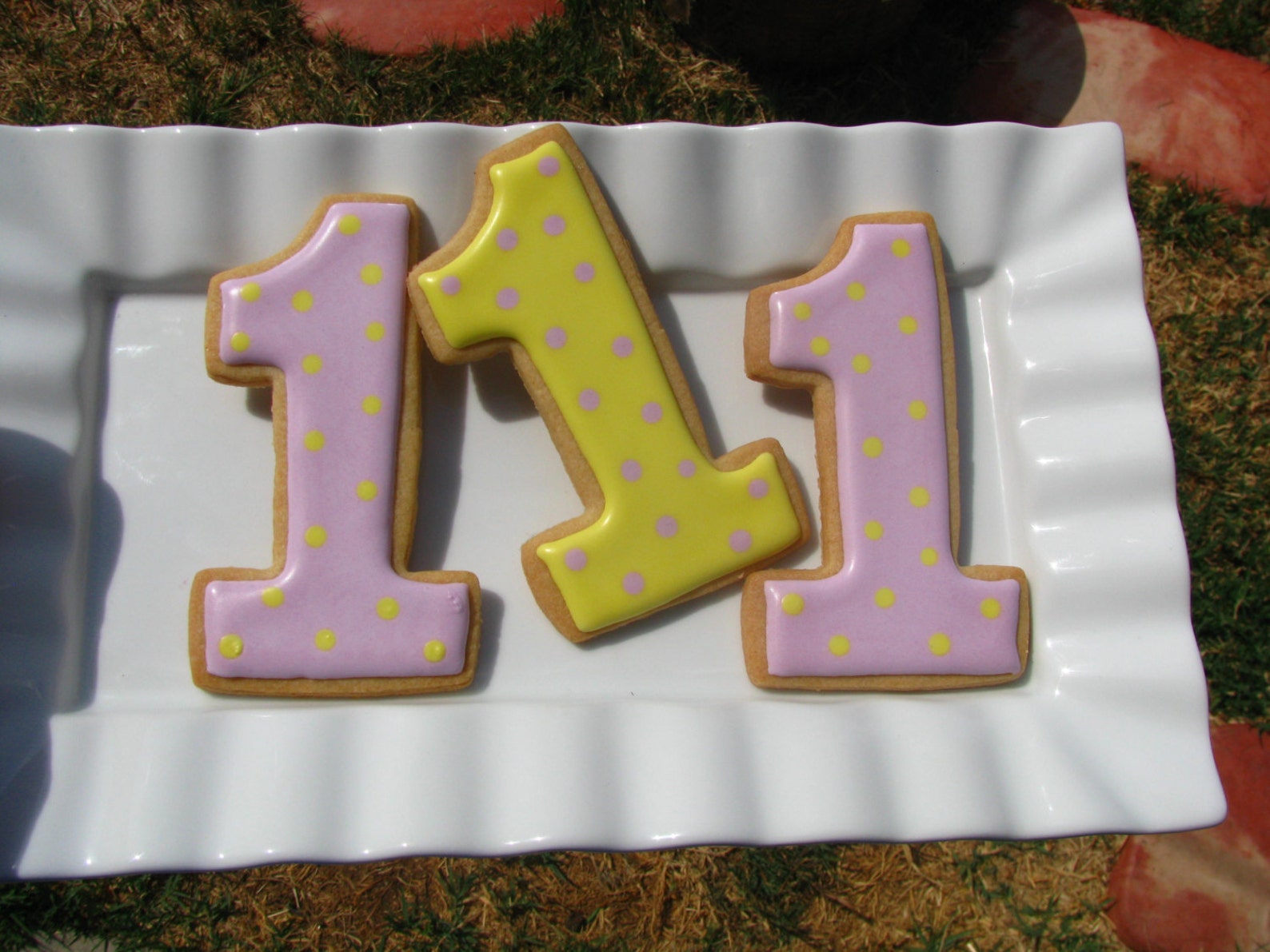 Large Number 1 Sugar Cookie | Etsy