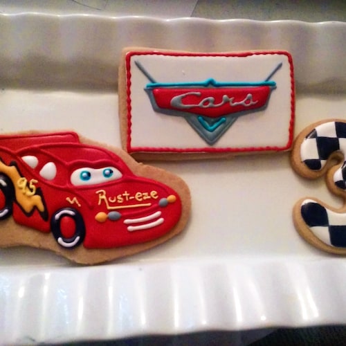 Cars Themed Sugar Cookies | Etsy