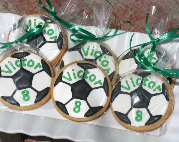 Soccer Ball Sugar Cookies - Etsy