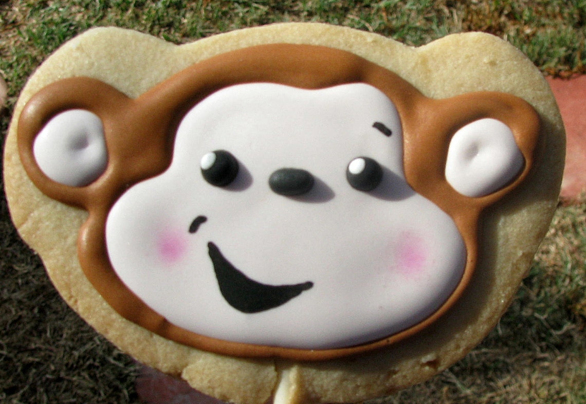 Baby Monkey Sugar Cookie | Etsy