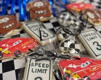 Cars Themed Birthday Cookies - Etsy