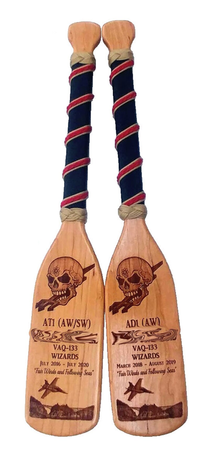 SOLID HARDWOOD PADDLE 30 inch customized military gift | Etsy