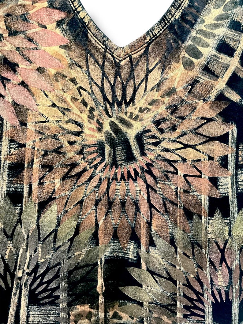 Handcrafted Bleach-dyed and Hand Painted Tank Top. Upcycled Fashion ...