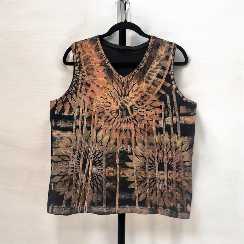 Handcrafted Bleach-dyed and Hand Painted Tank Top. Upcycled Fashion ...