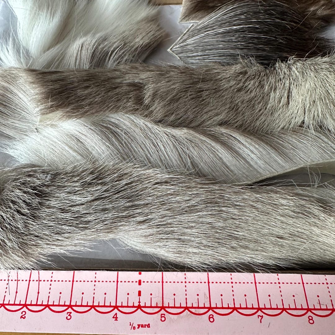 Caribou, Reindeer and Moose Hair Sample Box, for Tufting and Crafting ...