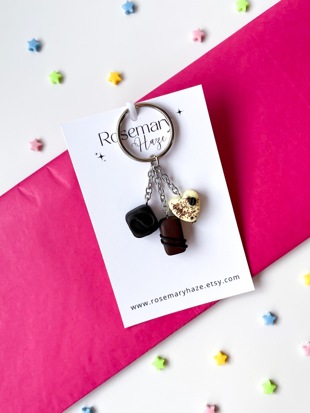 Chocolate Keychain Miniature Food Dessert Keyring, Treat Keyring ...