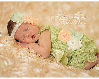 Green Lace Romper | Etsy