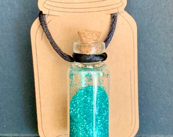 Pixie Dust Bottle Charm Necklace - Etsy