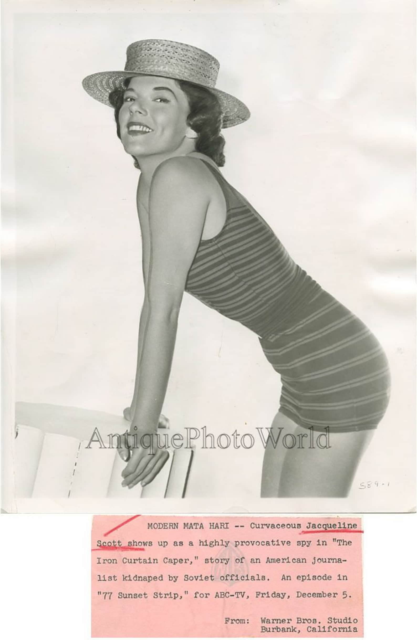 Sexy actress Jacqueline Scott in bathing suit photo | Etsy