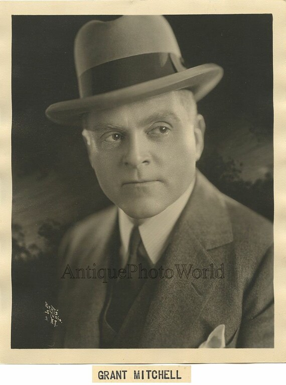Broadway actor Grant Mitchell antique photo | Etsy