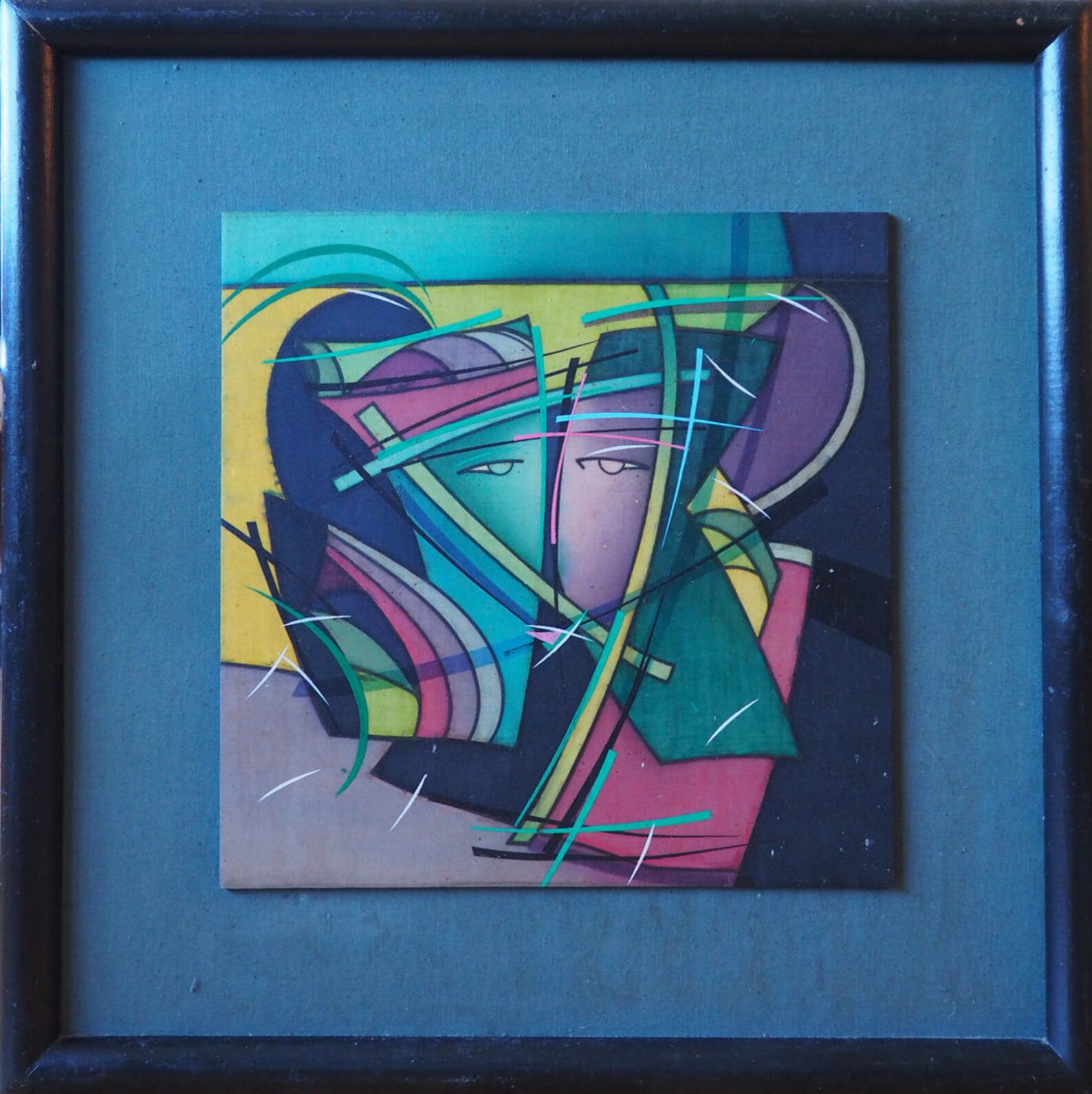 Vintage Batik Abstract Painting Textile Art by Arnis Pumpurs | Etsy