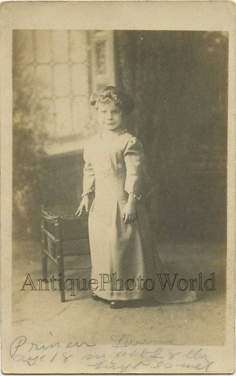 Pretty woman midget antique rppc photo | Etsy