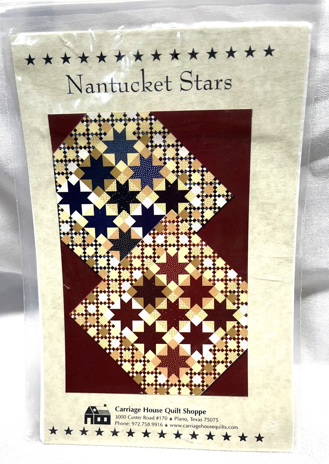 Nantucket Stars Quilt Pattern (54" X 54") - Etsy