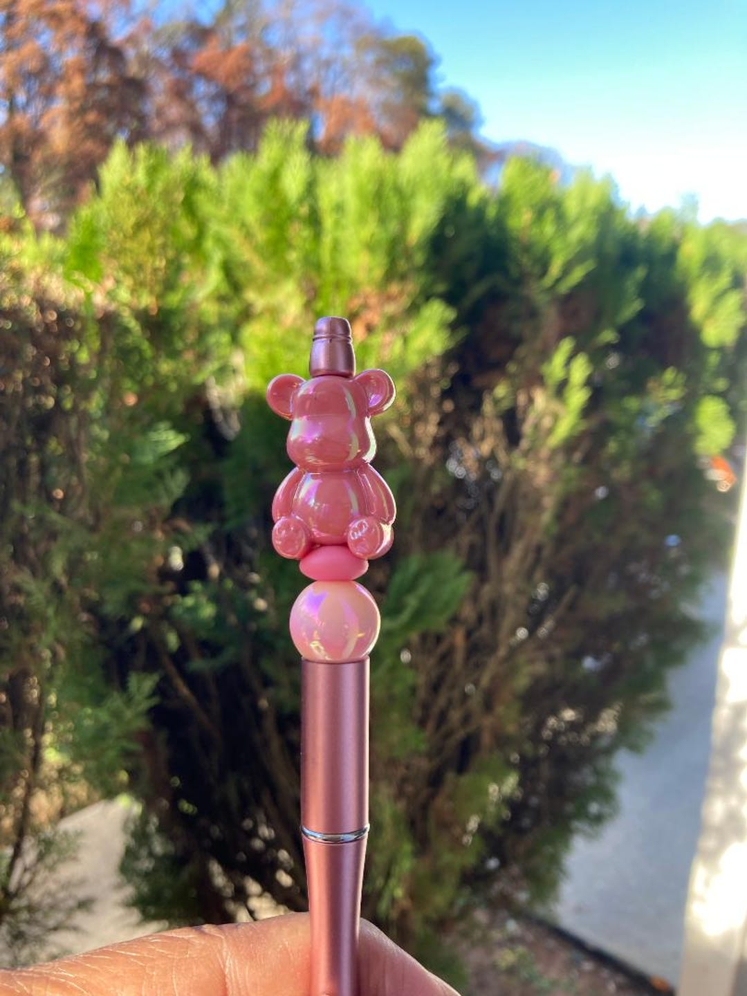 Bear Beaded Pen, Teddy Bear Pen, Panda Beaded Pen, Panda Bead Pen ...