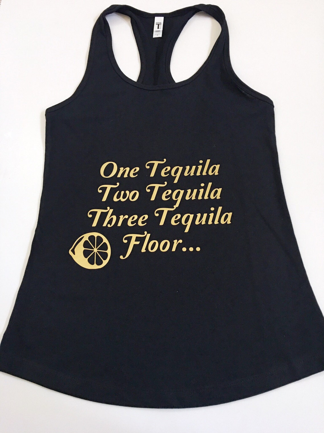 One Tequila Two Tequila Three Tequila Floor Tank Tops Tequila | Etsy