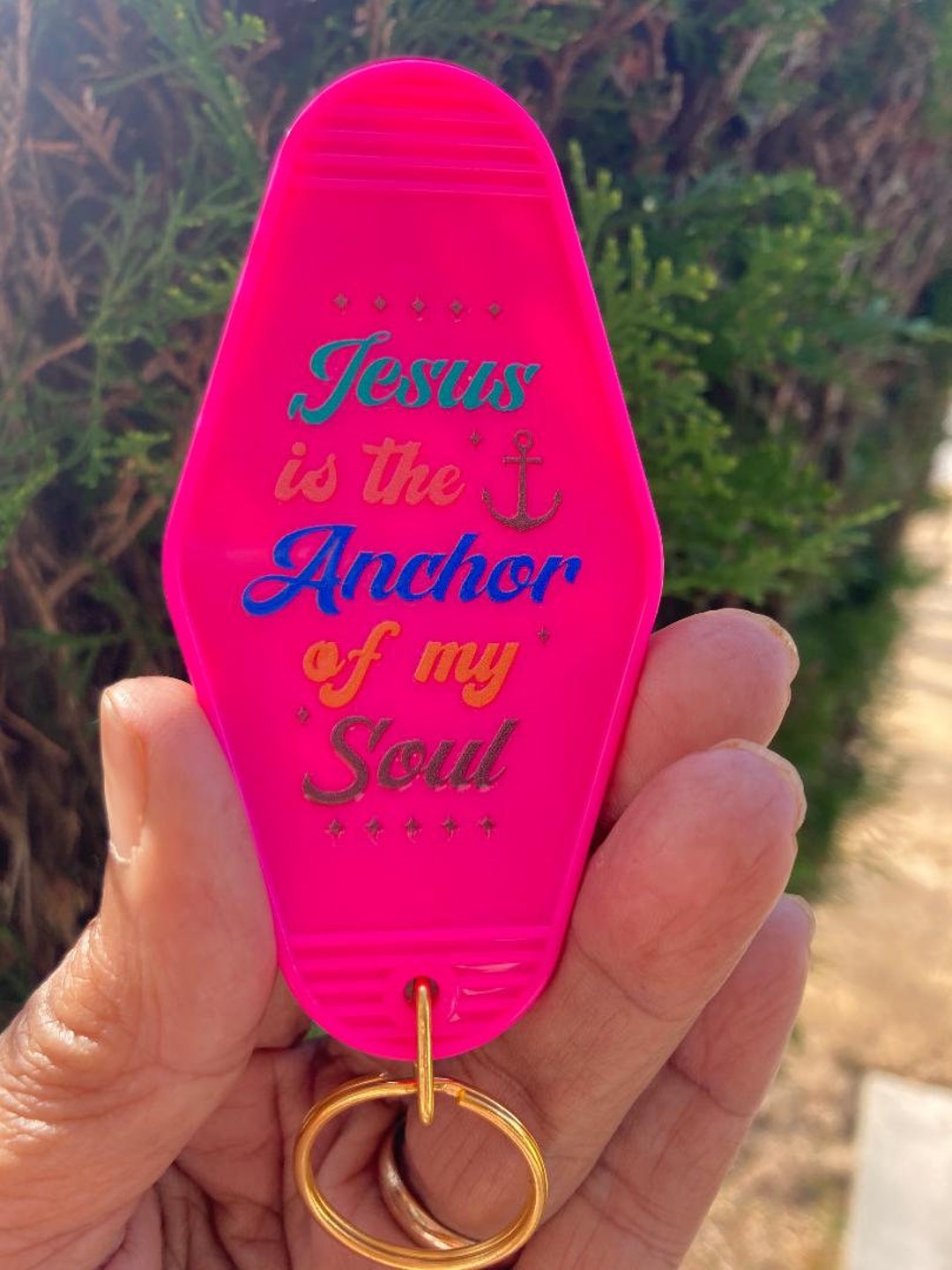 Jesus is the Anchor of My Soul Keychain, Christian Keychains, Religious ...