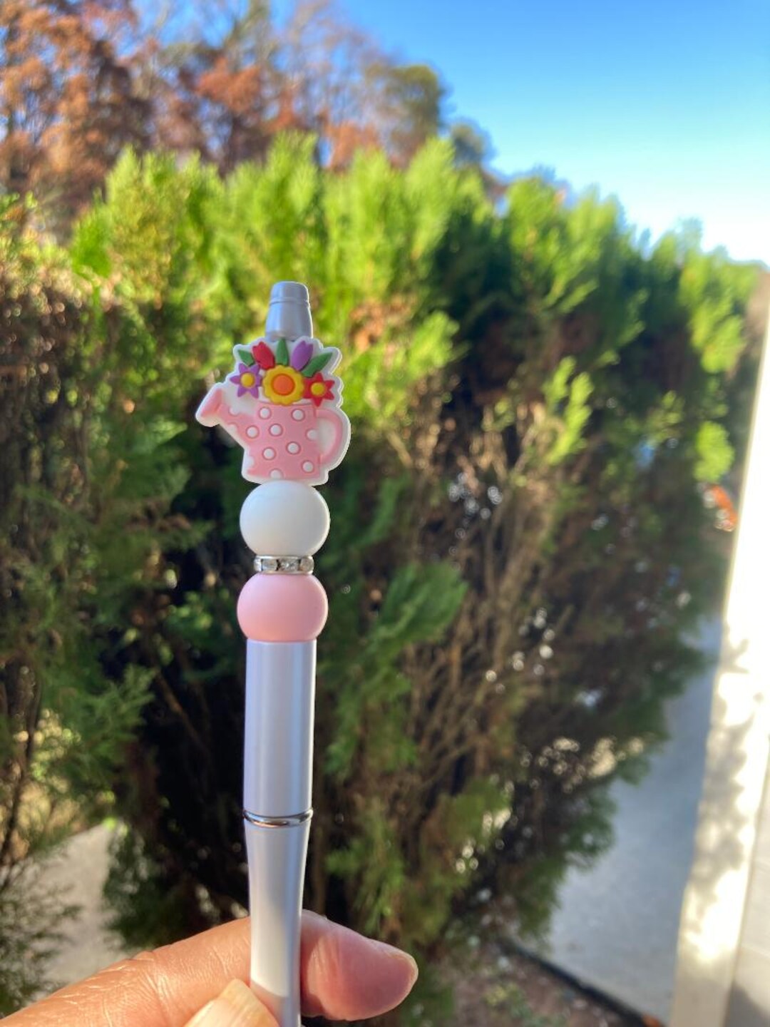 Flower Pot Beaded Pen, Flower Pot Pen, Beaded Pens, Teachers Bead Pens ...