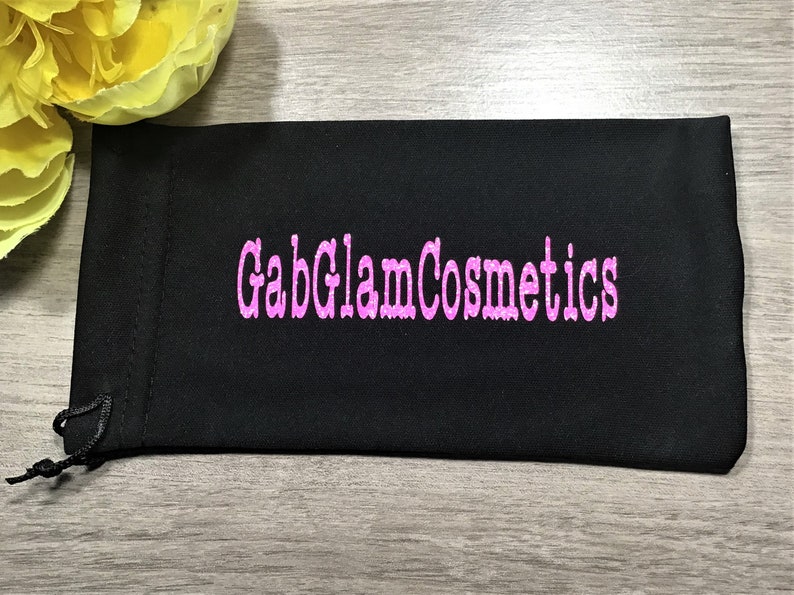 GLITTER MICROFIBER POUCHES Personalized With a Name. Super - Etsy