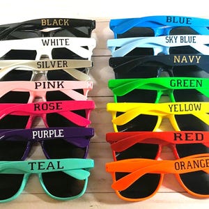 CHEER TEAM SUNGLASSES. Lots of Colors to Choose From. Personalized Just ...