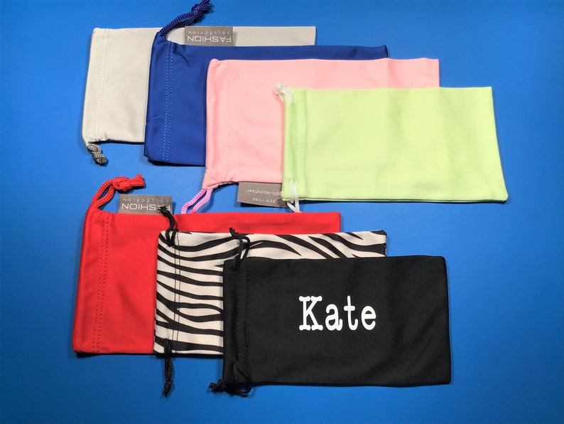 GLITTER MICROFIBER POUCHES Personalized With a Name. Super - Etsy